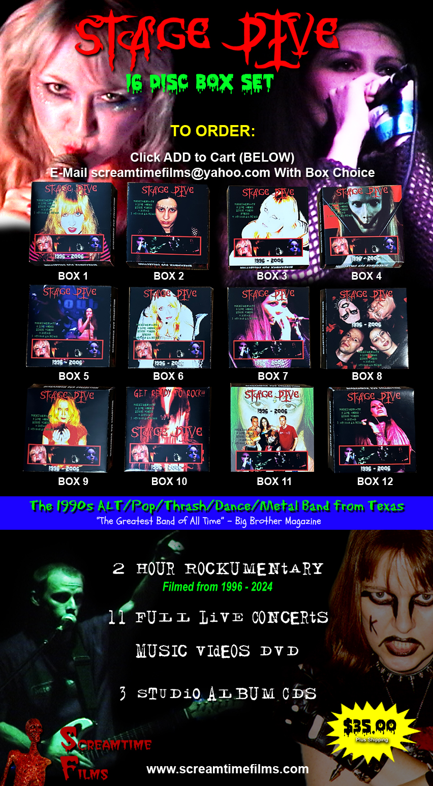 SCREAMTIME FILMS - 25 YEARS OF INDEPENDENT HORROR ON DVD & VHS